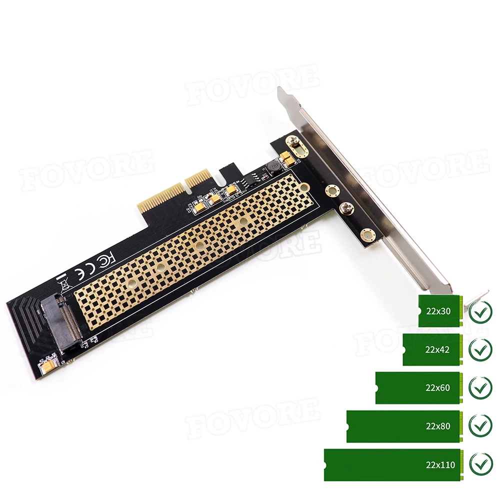 Adaptateur M.2 NVME m key SSD vers PCIe M2 vers PCI e PCI express, convertisseur de contrôleur ...