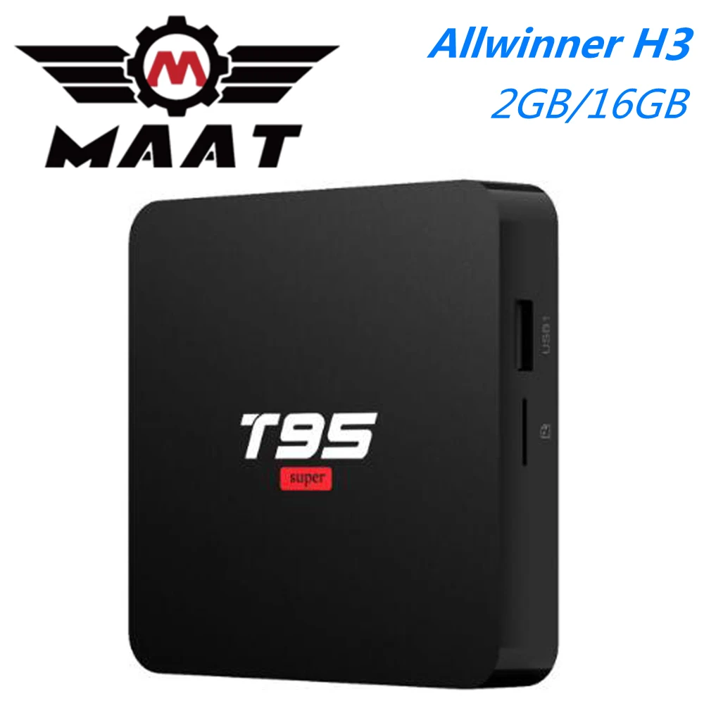 5 개/몫 T95 슈퍼 안드로이드 10.0 스마트 TV 박스 Allwinner H3 쿼드 코어 셋톱 박스 2GB Ram 16GB 2.4G Wifi 4K H.265 미디어 ...