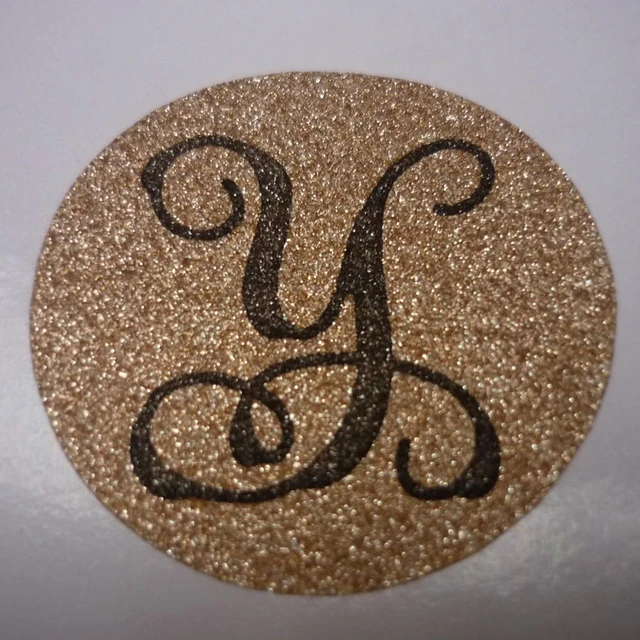 The Letter Y In Glitter