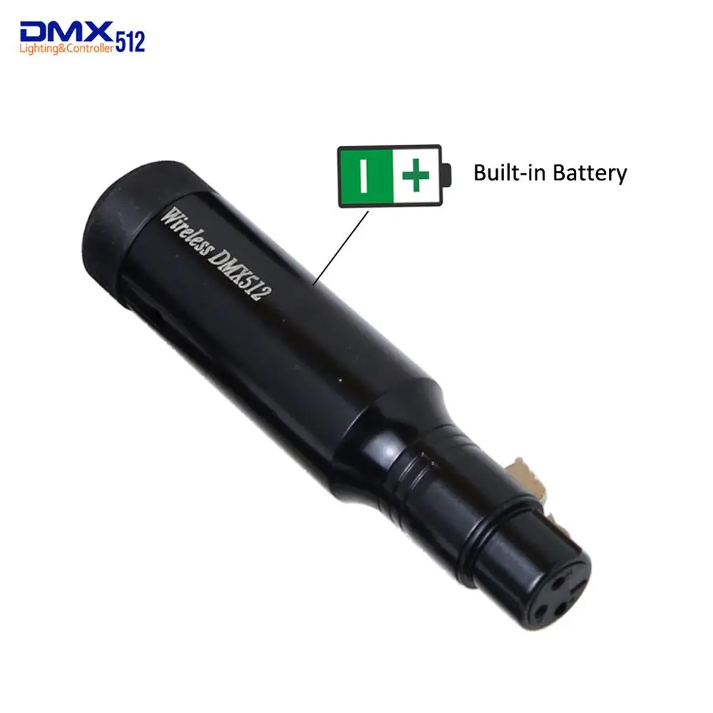 Built-in Battery Receiver Rechargeable 2.4ghz Wireless Dmx512 Xlr ...