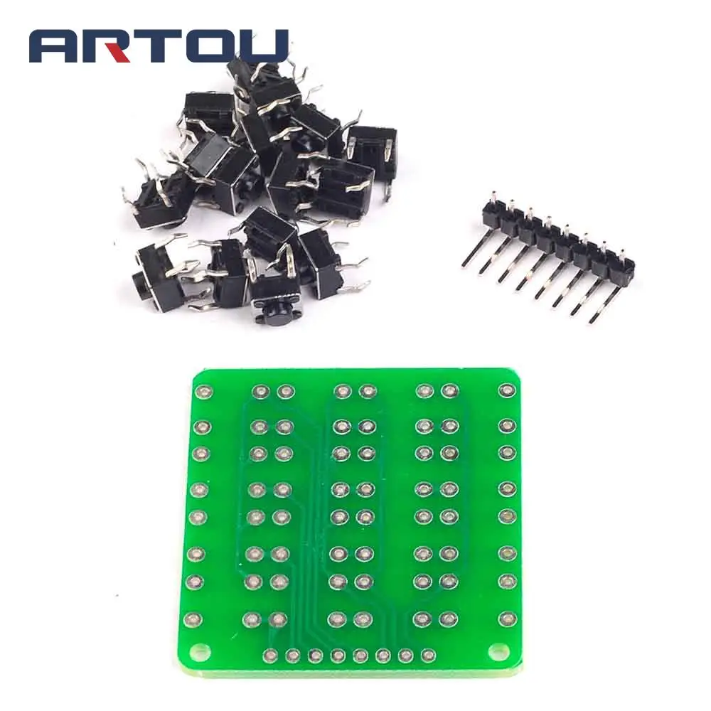 1set Line Keypad 4X4 Matrix keyboard 16 Key MCU External Expansion ...