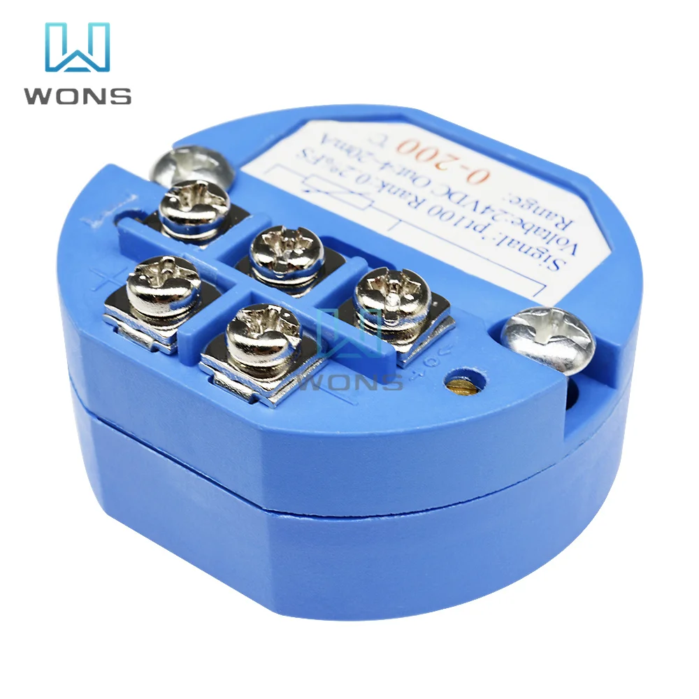 DC-24V-RTD-PT100-Temperature-Sensor-Transmitter-DC-24V-0-200-Celsius ...