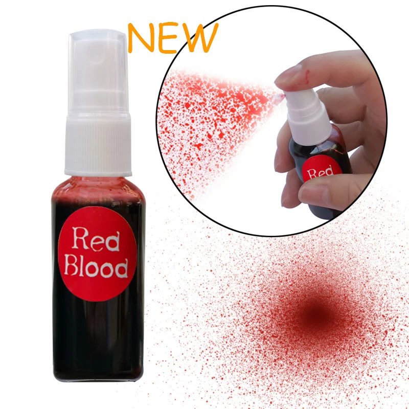 30ml-Fake-Blood-Spray-Halloween-Party-Bleeding-Makeup-Zombie-Horror ...