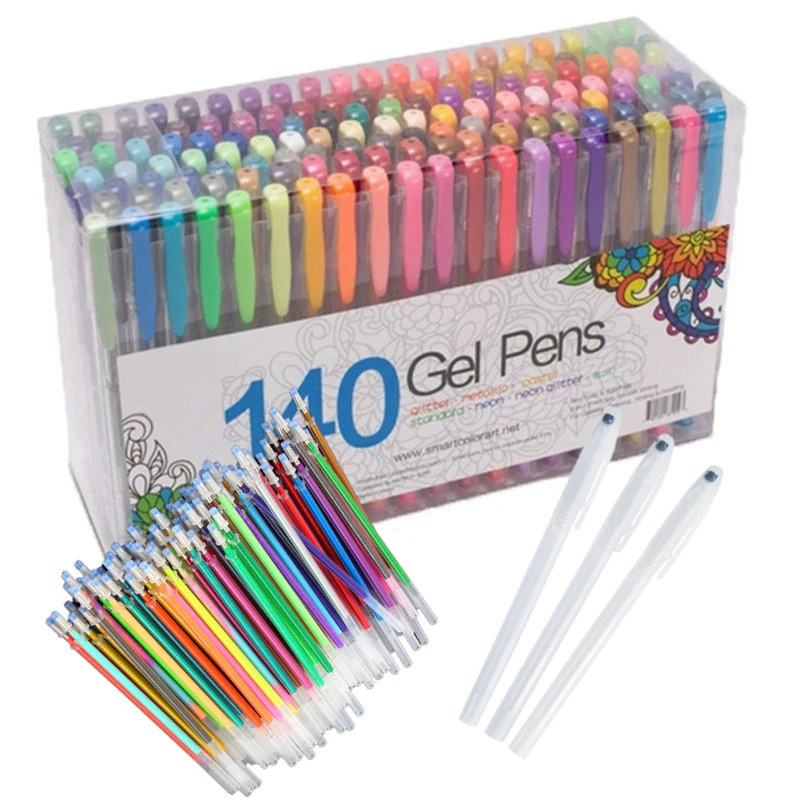 0-8mm-100-Colors-Ballpoint-Pen-Fluorescent-Refills-Color-Flash-Pen ...