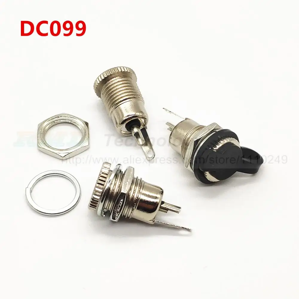 Components & Replacement Parts DC Connectors DC Power Socket 2.5mm Chassis Panel Mount Female ...