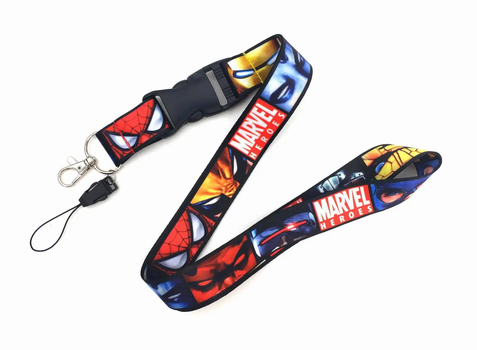 Hot-Marvel-Lanyards-Spiderman-Figures-Key-Chains-Neck-Strap-Keys-Camera ...