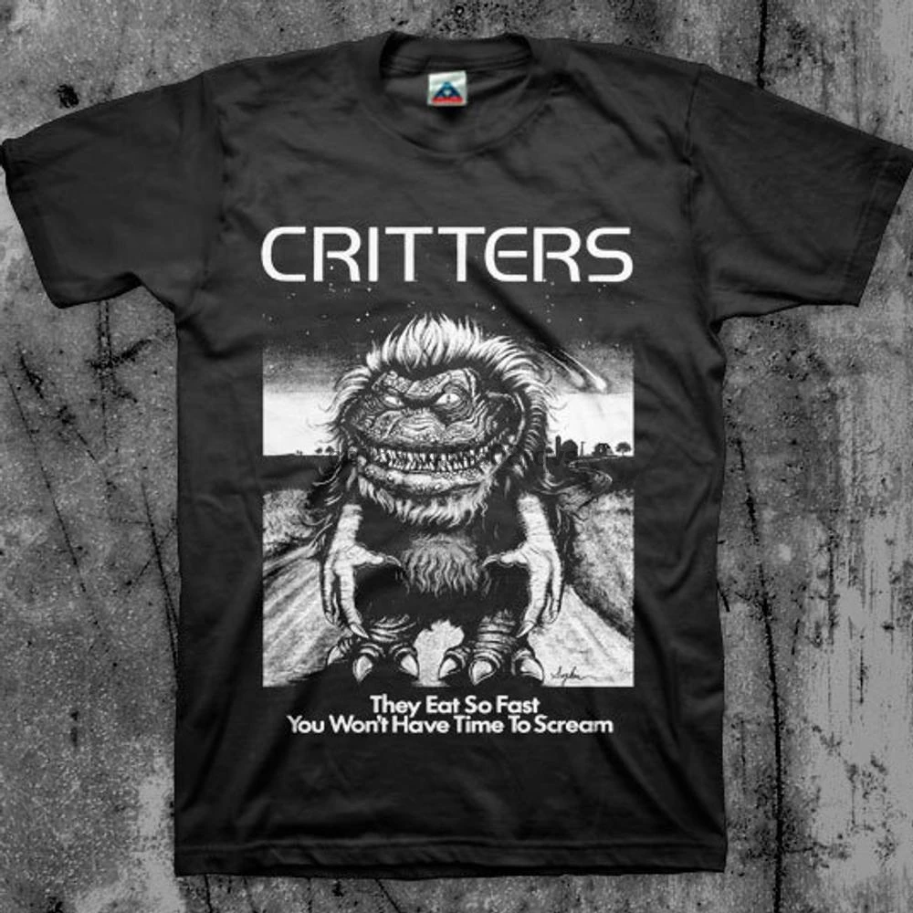 Critters (1986) movie t shirt|T-Shirts| - AliExpress