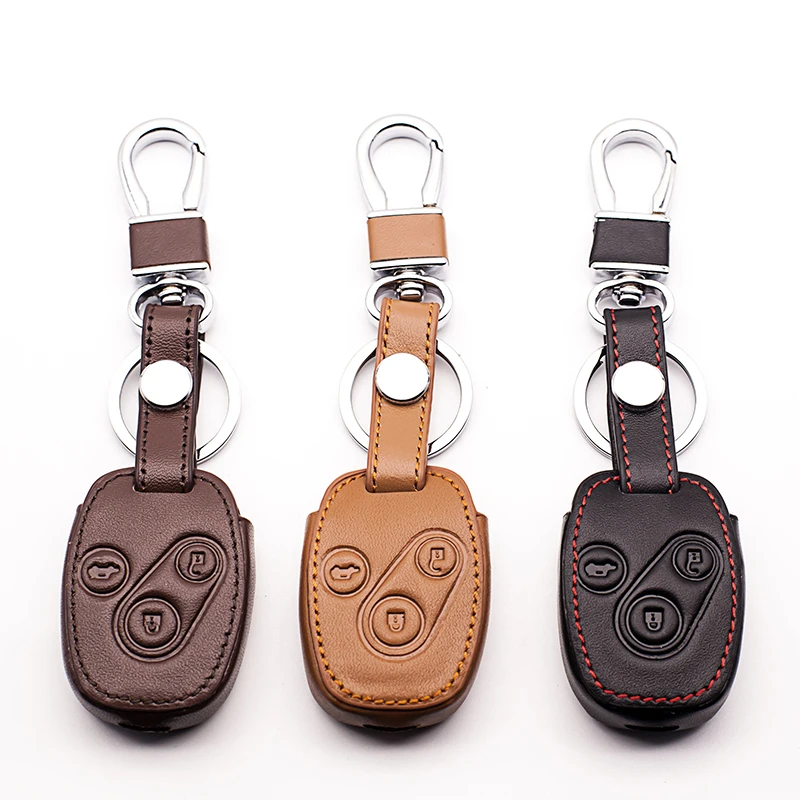 High-quality-Genuine-Leather-key-chain-ring-cover-case-holder-car ...