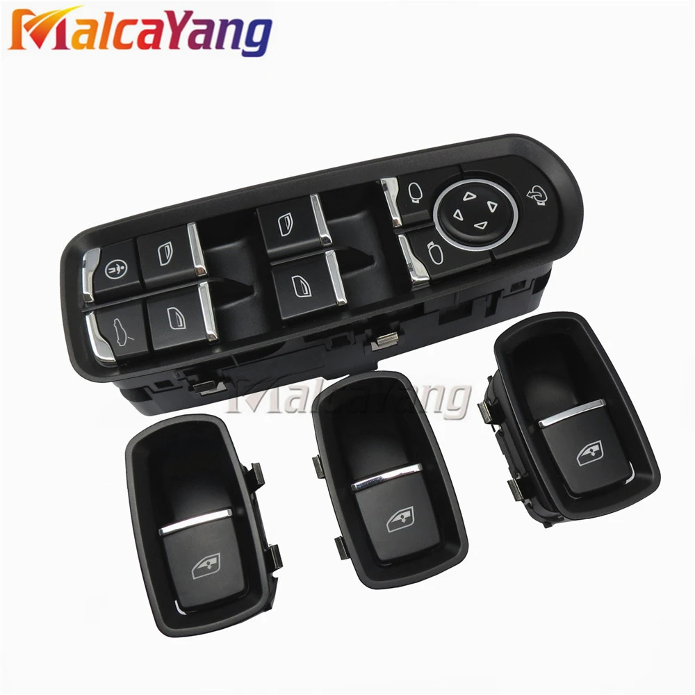 1PCS 7PP959858MDML + 3PCS 7PP959855BDML Master Power Window Switch for ...