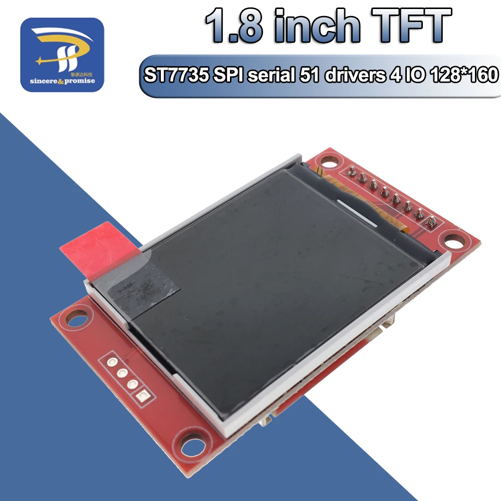 1.8 inch TFT LCD Module LCD Screen Module ST7735 SPI serial 51 drivers ...