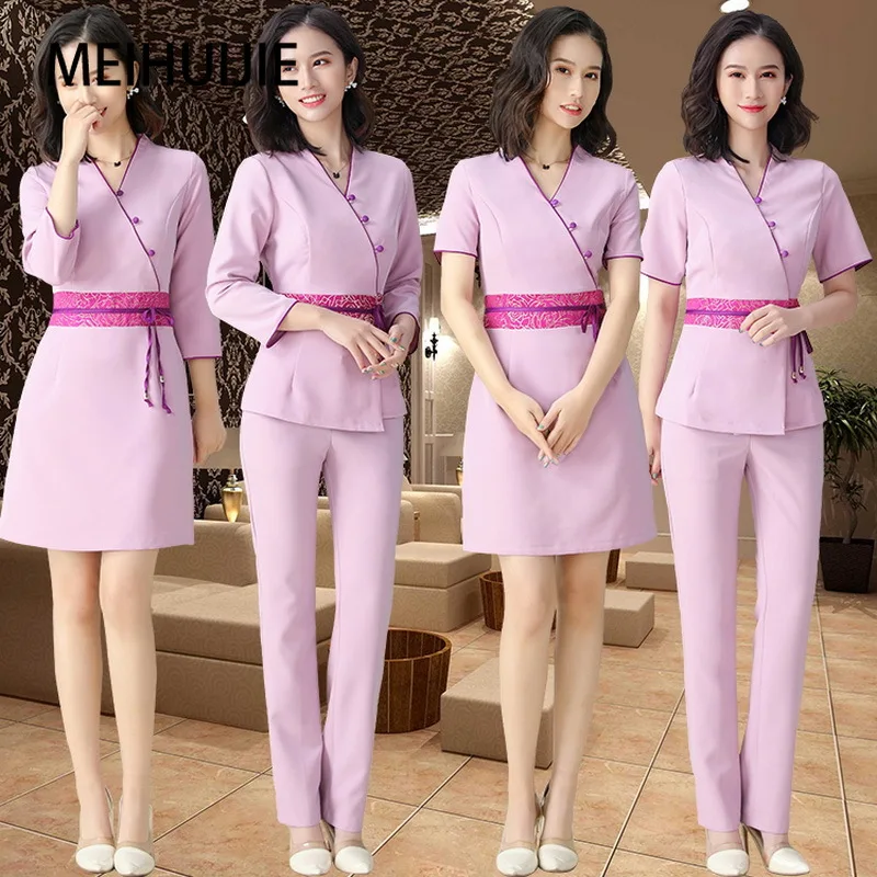 Massage uniforms uniform beauty salon work clothes cosme tologist ...