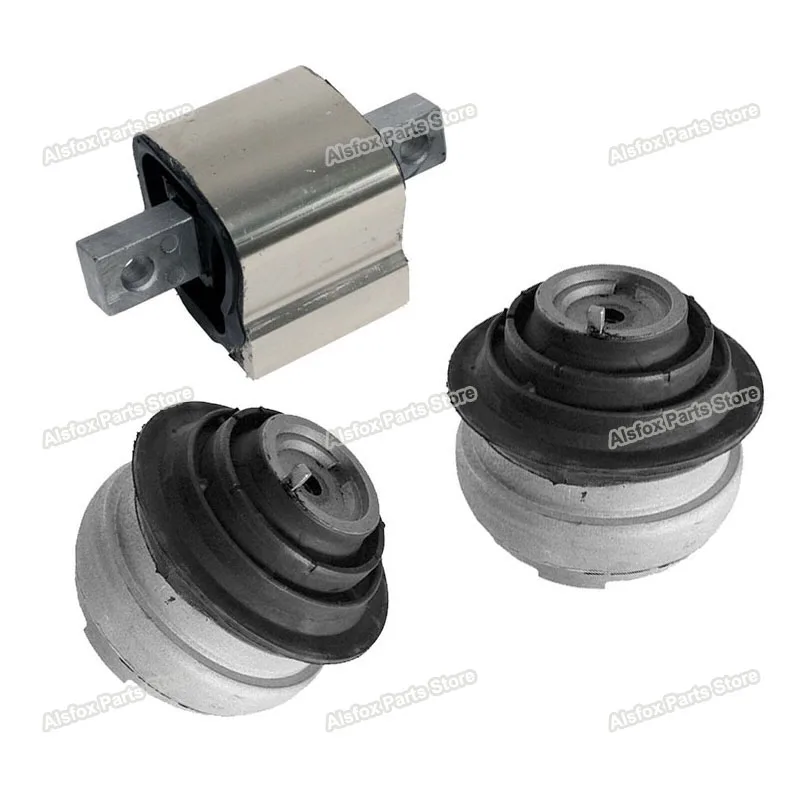 2202400717 2202400418 Engine Transmission Mount Set 3pcs New 00-09 For ...