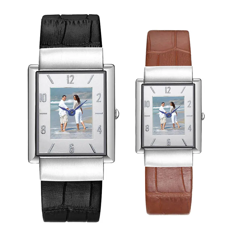 CL054 Custom Photo Watch Couples DIY Watches for Men Women Lovers Put ...