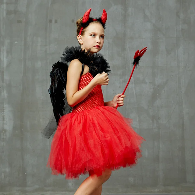 Girls Devil Costume Homemade