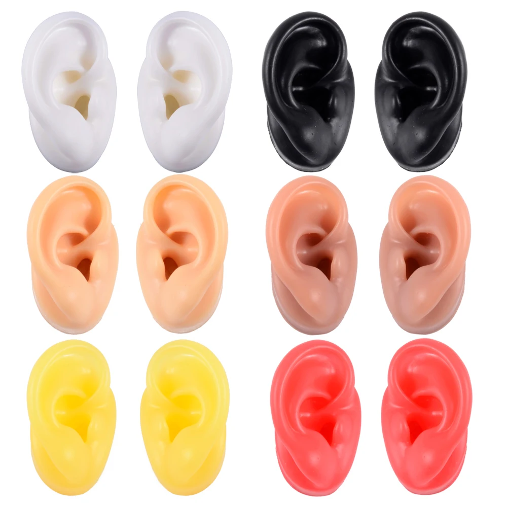 soft Silicone Ear Model For hearing aid 1:1 human Ear ear model ...