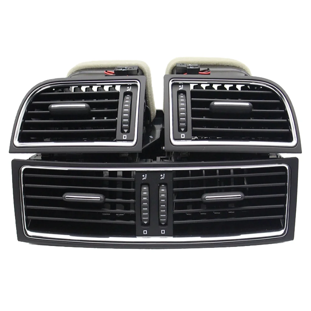 New-Chrome-Left-Right-Center-AC-Outlet-Vent-Dashboard-Airvent-For-Skoda ...