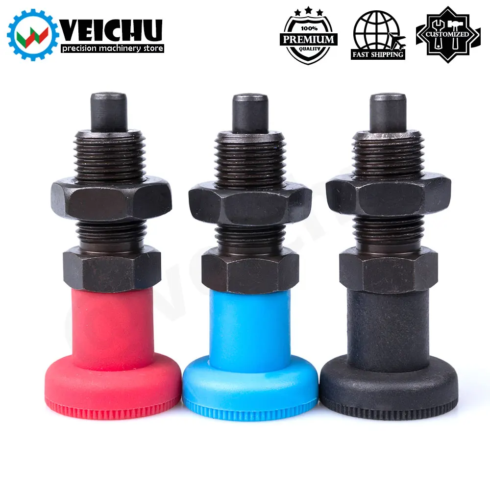 VCN220 Non Lock Out Spring Loaded Pins Plastic Knob Stainless/Carbon ...