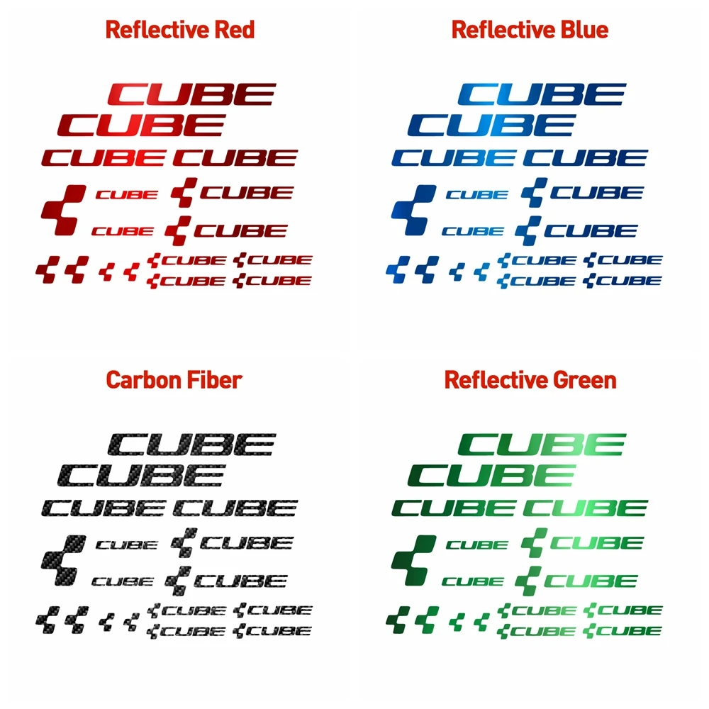 Racing-Cycling-Reflective-Decals-Kits-Vinyls-Bike-Art-Decor-CUBE ...