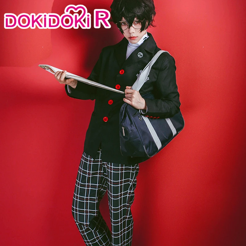 Akira Kurusu fantasia de cosplay masculina, DokiDoki R JOKER uniforme ...