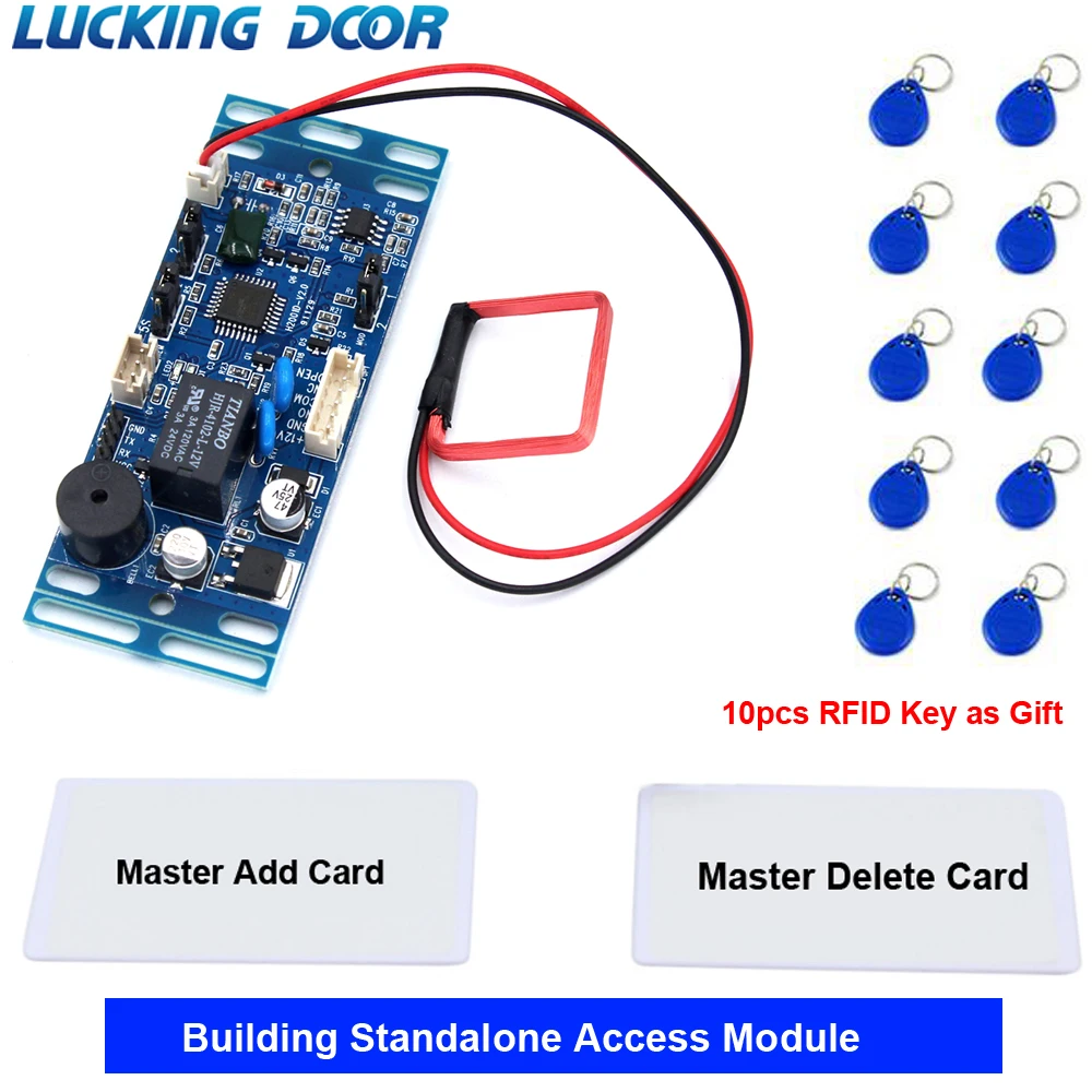 125Khz 13.56Mhz RFID Proximity Access Control System Board Building ...