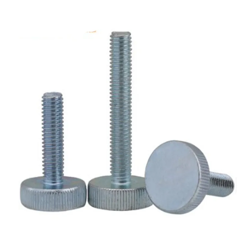 2-10pc Din653 Gb835 M3 M4 M5 M6 M8 Zinc Plated Knurling Flat Head Knurled Thumb Screw Hand ...