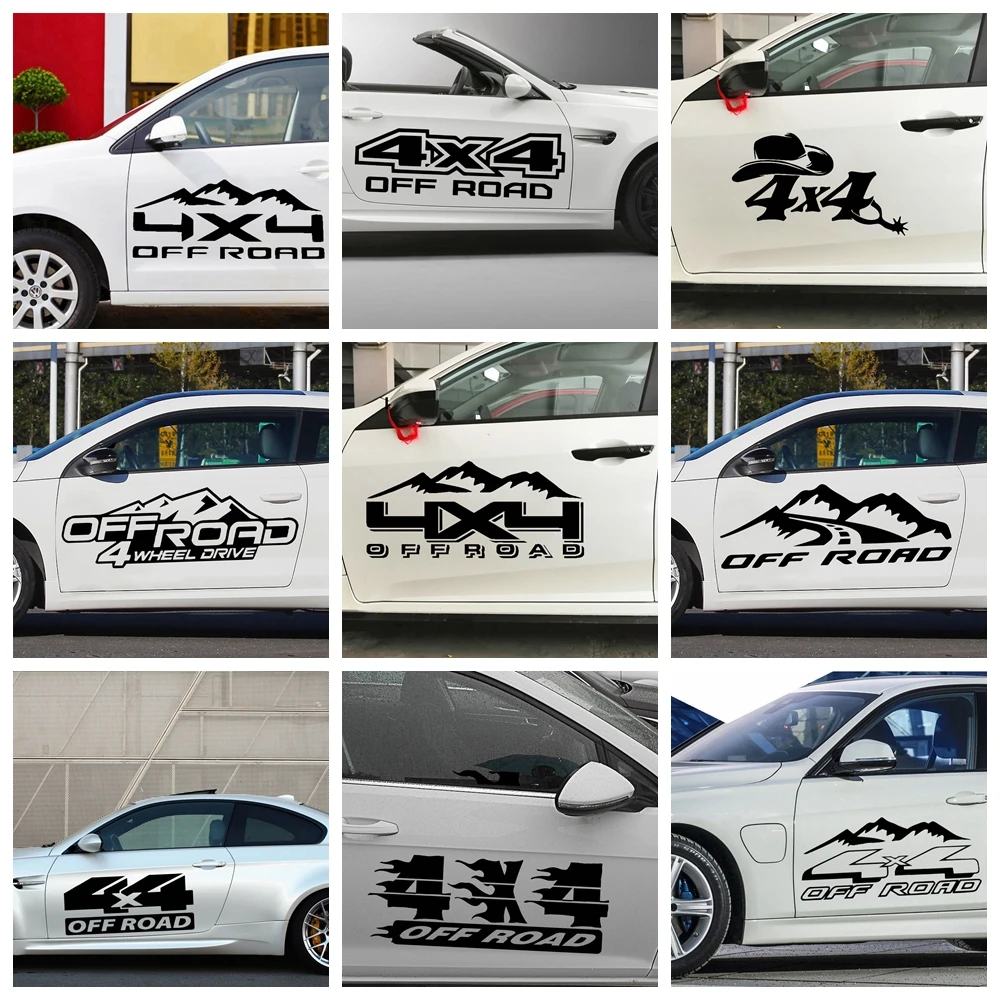 Hot-4X4-OFF-ROAD-Car-Stickers-Vinyl-Auto-Sticker-Oil-Tank-Cover-Car ...