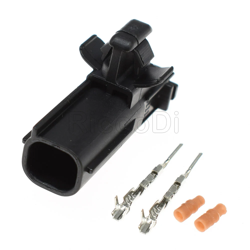 15-kits-PA66-Black-2-Pin-MaleWheel-Speed-Sensor-Plug-Connector-With ...