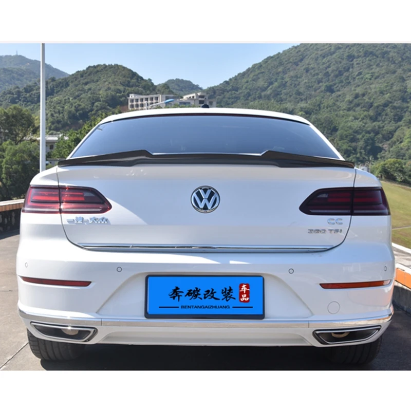 2019 New Passat CC spoiler M4 type carbon fiber rear roof spoiler lip ...