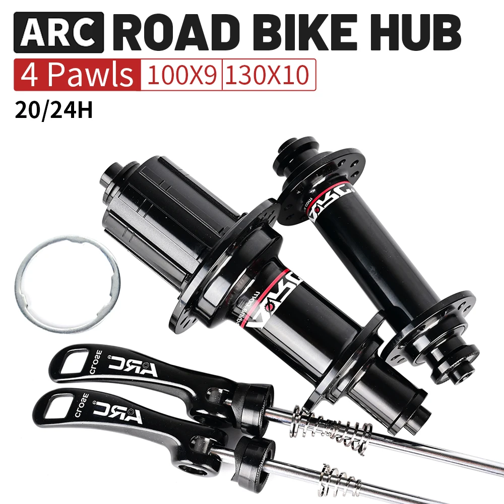 Road-Bike-Hubs-24H-Bicycle-Hub-V-brake-4-pawls-48-clicks-Front-100-Rear ...