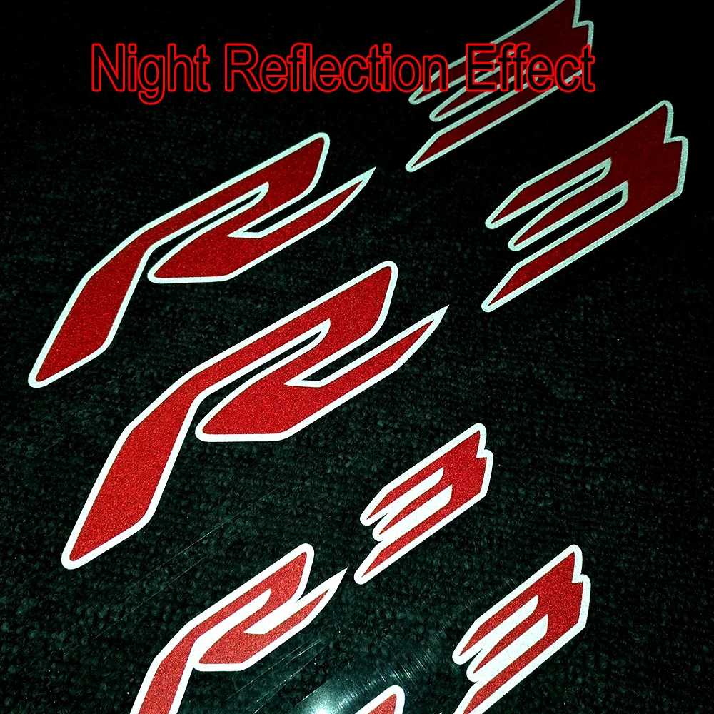 YZF R3 YZF-R3 YZFR3 Motorcycle Sticker Decal Helmet For YAMAHA Tank Pad ...