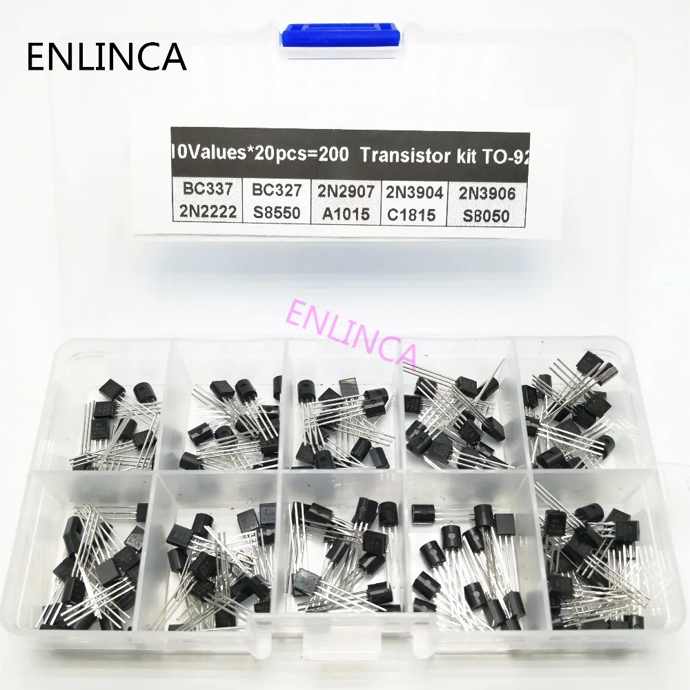 10Values*20pcs=200/set Transistors Box Pack Transistor kit TO-92 BC337 ...