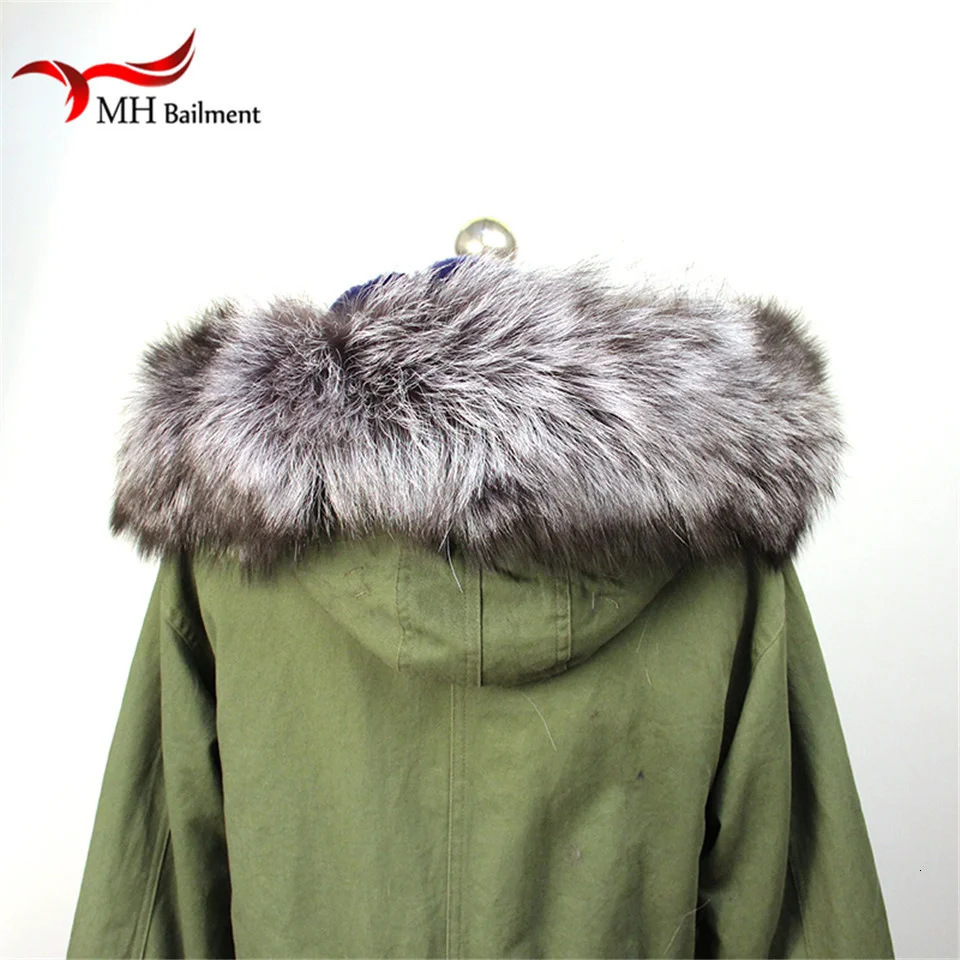 Silver fox Winter Women's Real Fox Fur Scarf Fox Fur Cap Fur Collar ...