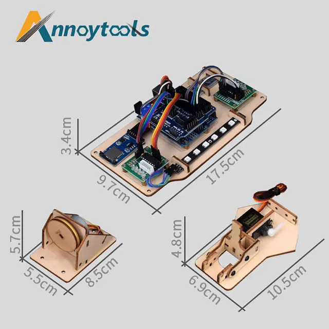 Rajzfalfestés Robot Arduino Maker Projektkészlet Kábel Plotter Diy ...