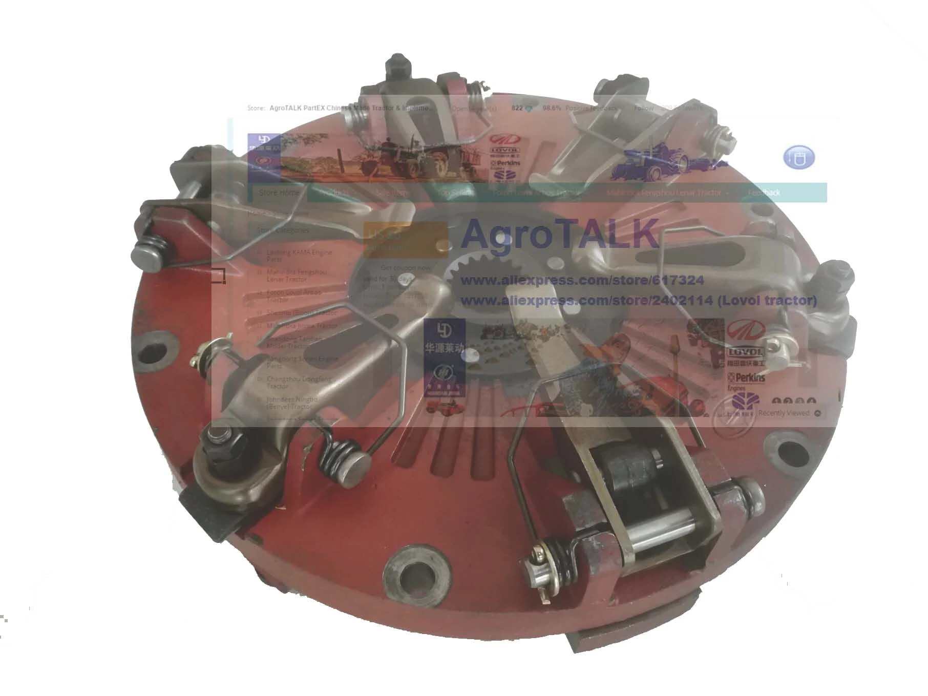 Tb550.211a, The 10 Inch Clutch With Pto Disc For Foton Ft404 Ft454 ...