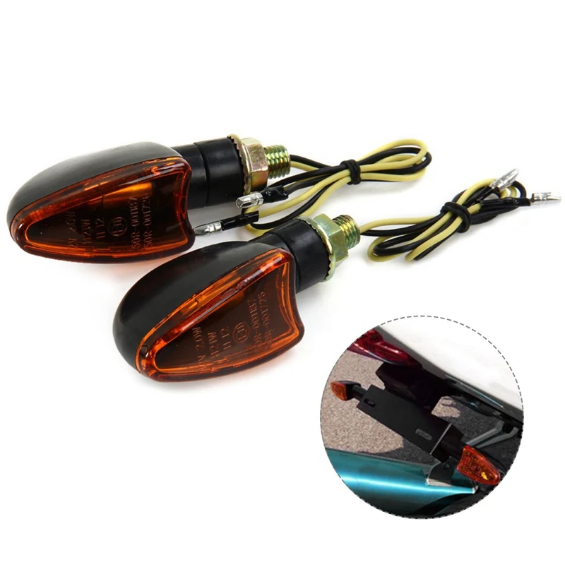 12V Motorcycle Turn Signal Light Indicator Universal Front Back ...