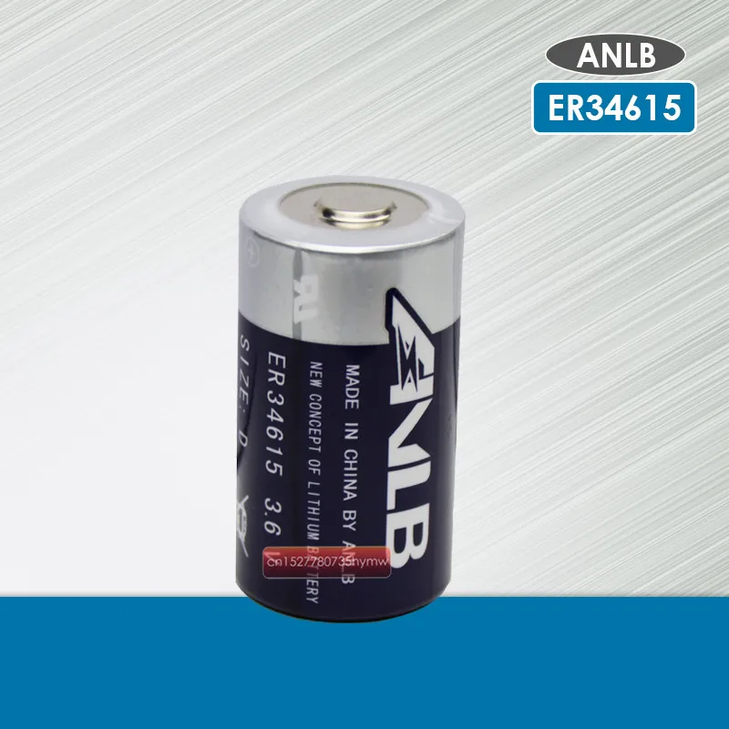 1 개/몫 ANLB ER34615 ER34615 m 3.6V 19000mAh D 유형 리튬 배터리 지능형 물 미터 계측기 배터리 ...