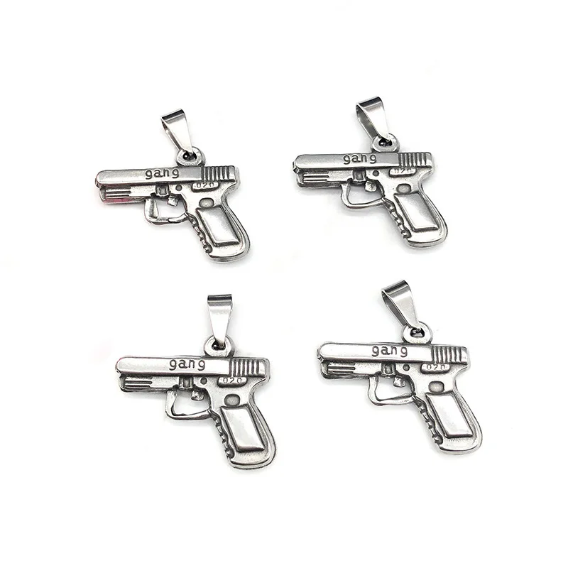 5PCS-Lot-New-Arrival-Stainless-Steel-Gun-Charm-Pendant-for-Jewelry-DIY ...