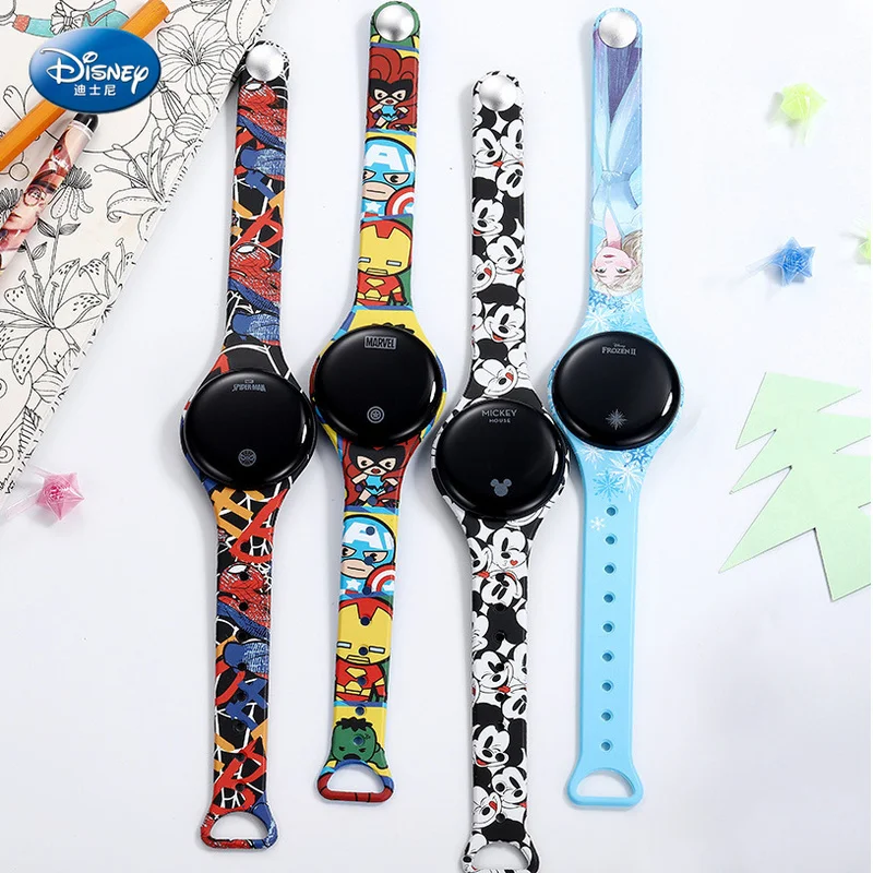 Disney Mickey Mouse Digital Watch Spiderman Kids Watch Frozen Cartoon ...