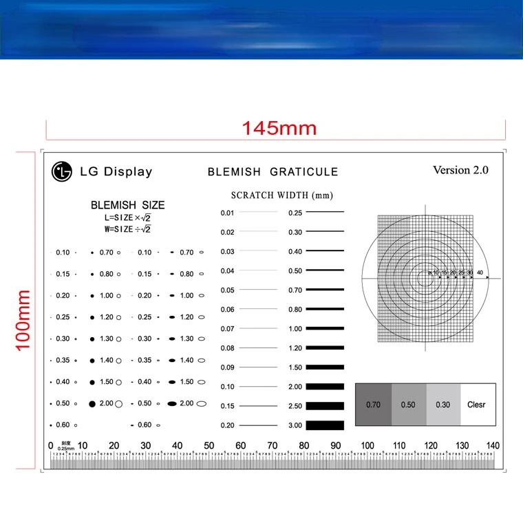 Dot line gauge LG microscope Spot card point gauge measuring tool ...