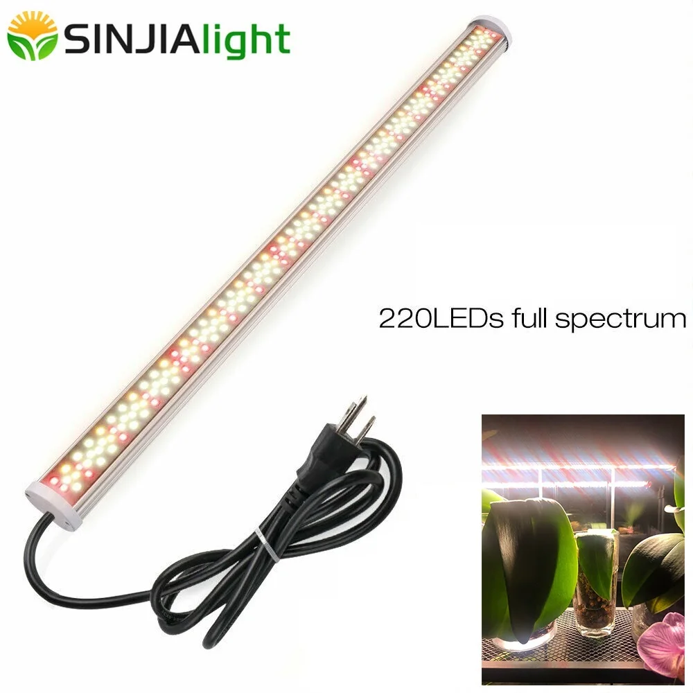LED Grow Light Bar Tube Fitolamp 220LEDs Full Spectrum Hydroponic Plant ...