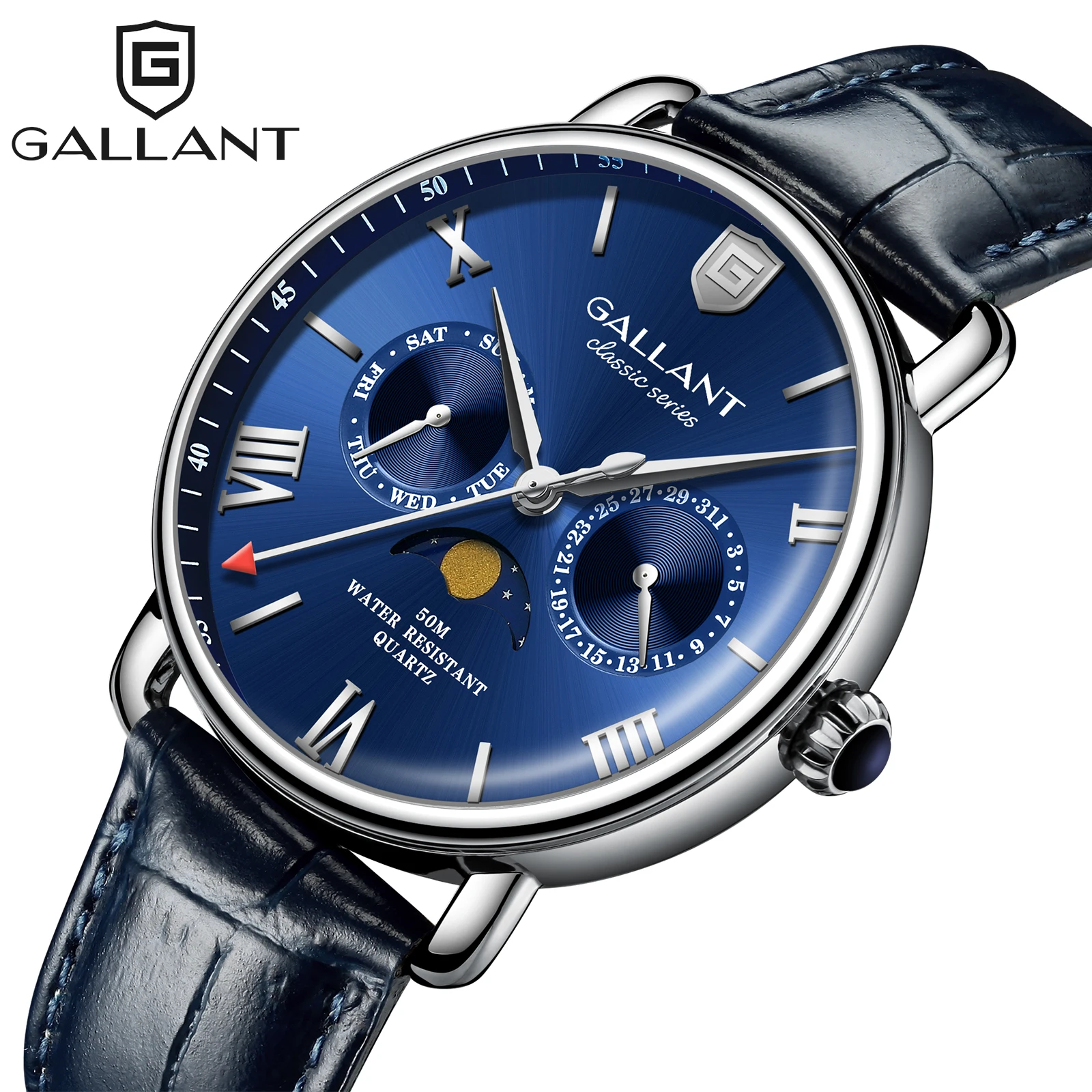 GALLANT-Mens-Watch-Luxury-Quartz-Watches-Leather-Wristwatch-Moon-Phase ...