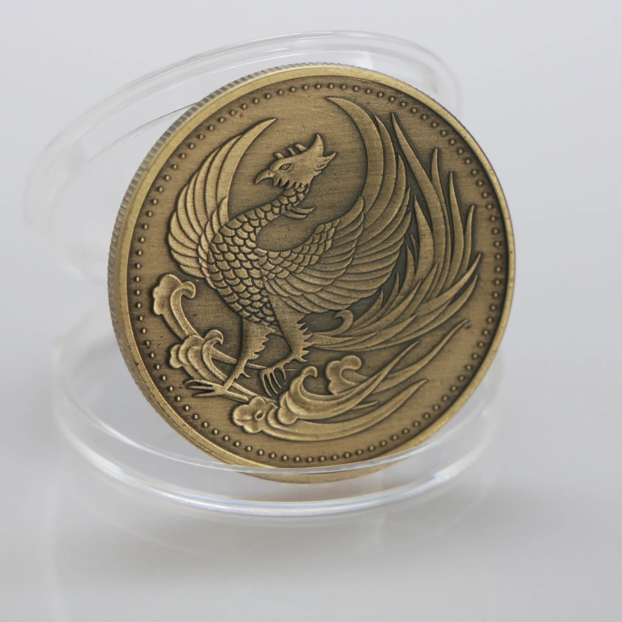 Japanese Traditional Culture Phoenix Commemorative Coin Japan Bird ...