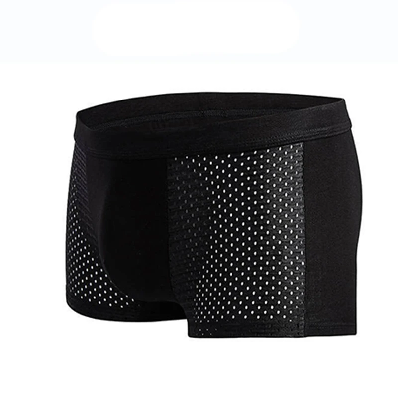 Men's Underwear Silk Underpants Ice Men Boxer Soft Shorts Absorbent ...