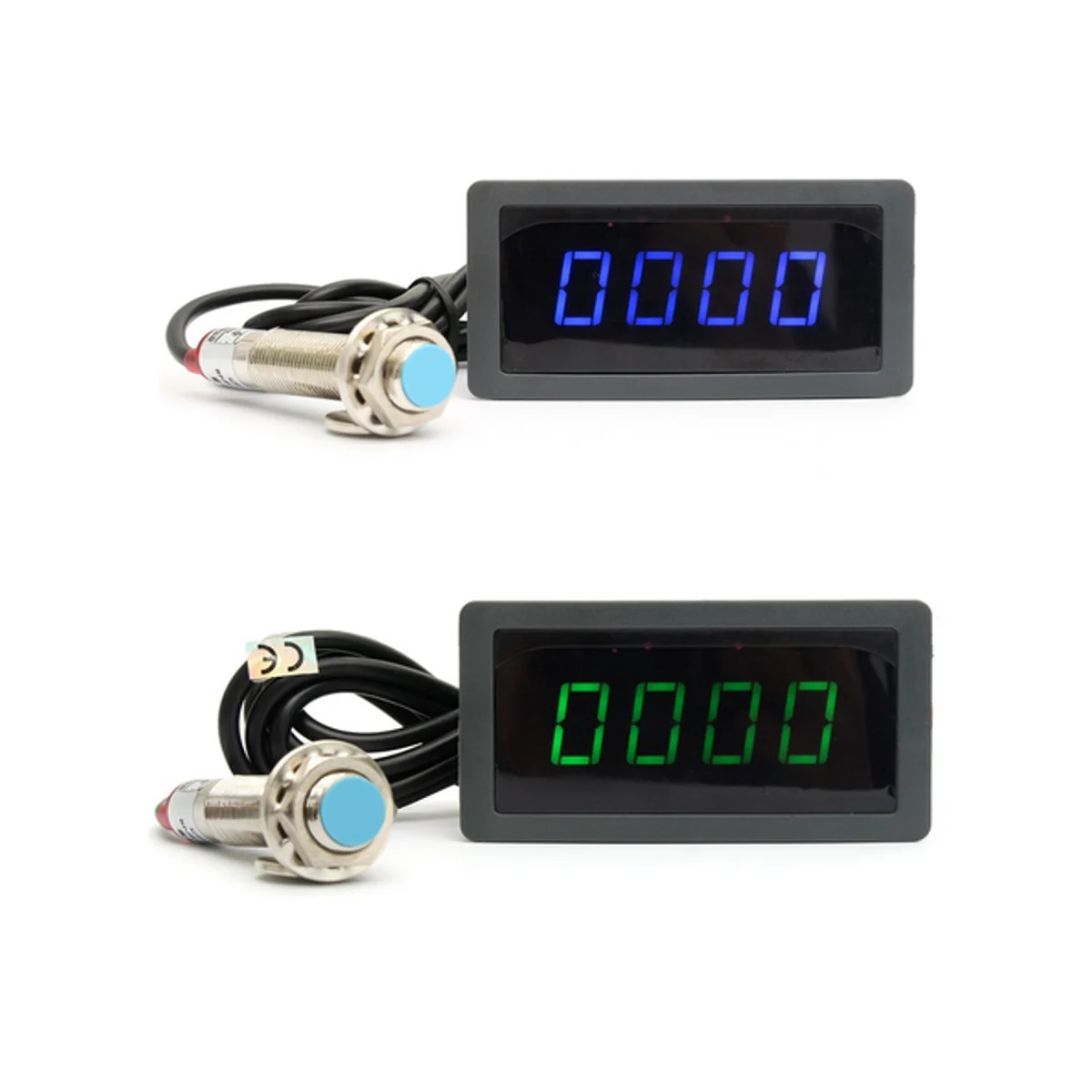 Price history & Review on Tachometer 4 Digital Green LED Tach RPM Speed ...