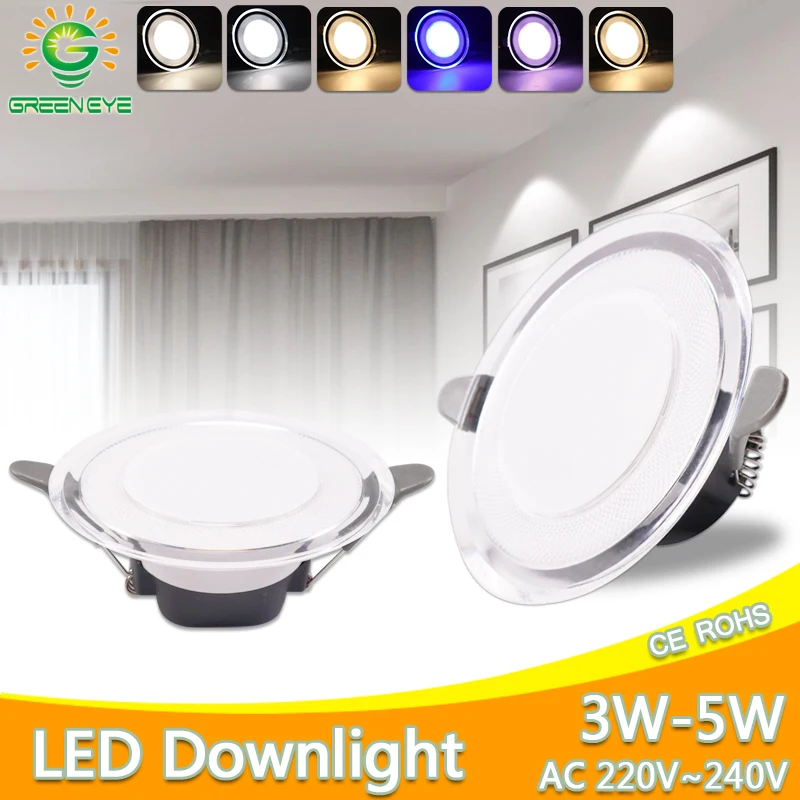led downlight 3W 5W downlight Ultra Thin new six color led downlight ...