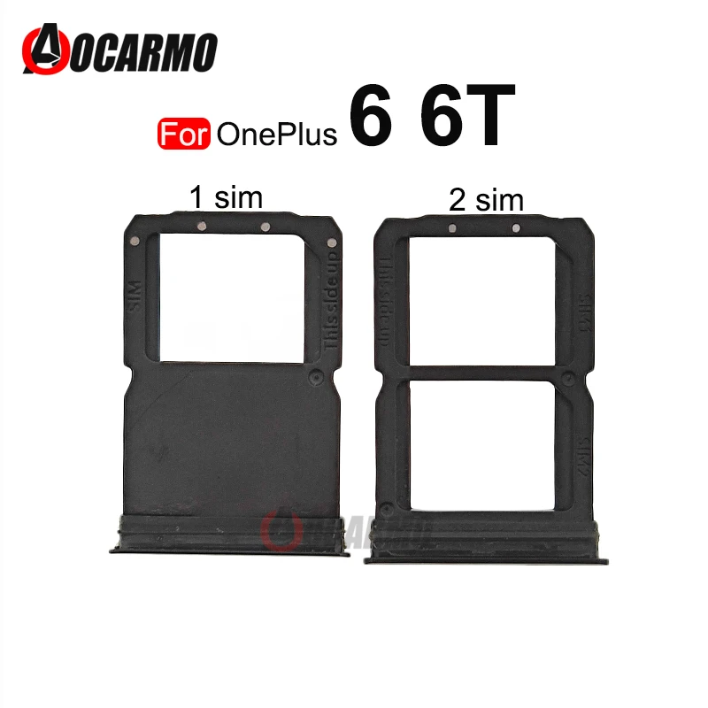 Single-and-Dual-SIM-Tray-For-OnePlus-6-6T-Sim-Card-Holder-Slot-Repair ...