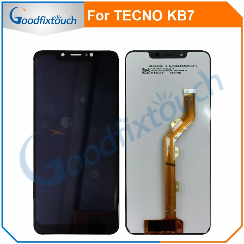 10pcs LCD TECNO 스파크 3 KB7 KB 7 LCD 디스플레이 터치 스크린 유리 패널 디지타이저 어셈블리 TECNO ...