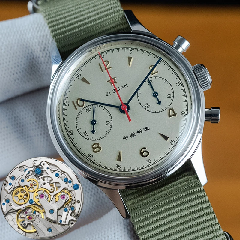 Fashion Chronograph Seagull Movement 1963 40mm Watch For Men Sapphire ...