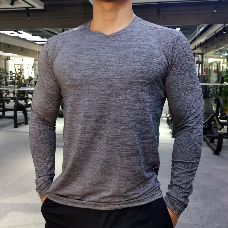 Compression Rashguard Men's Gym & Sports Long Sleeve T Shirt - Men's ...