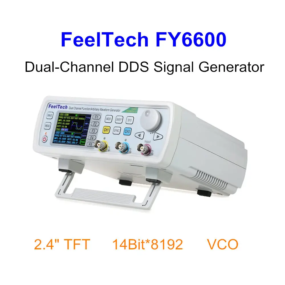 Feeltech fy6600デュアルチャネルdds機能,ランダム波形信号発生器,カウンター周波数計,60mhz|オシロスコープ ...